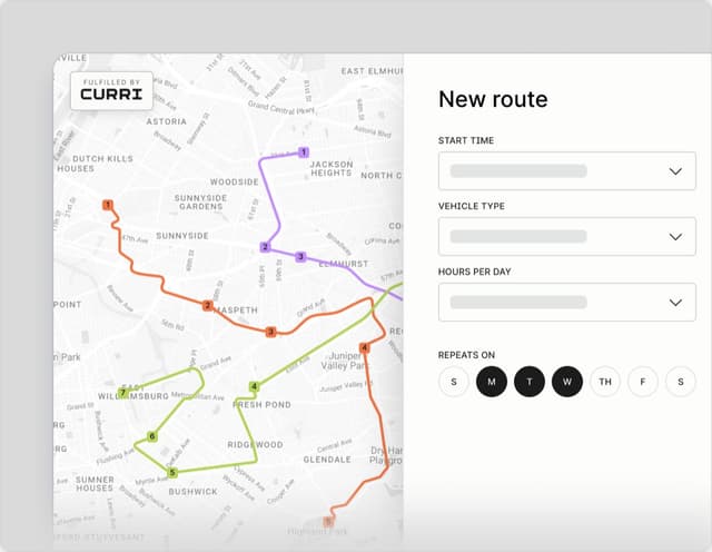 Reliable coverage when you need it — Curri Dedicated Routes