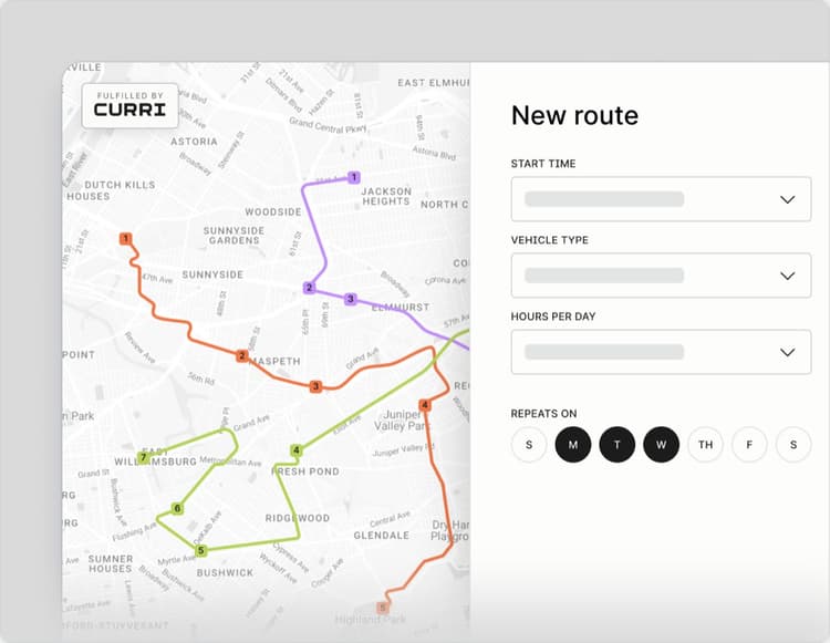 Reliable coverage when you need it — Curri Dedicated Routes